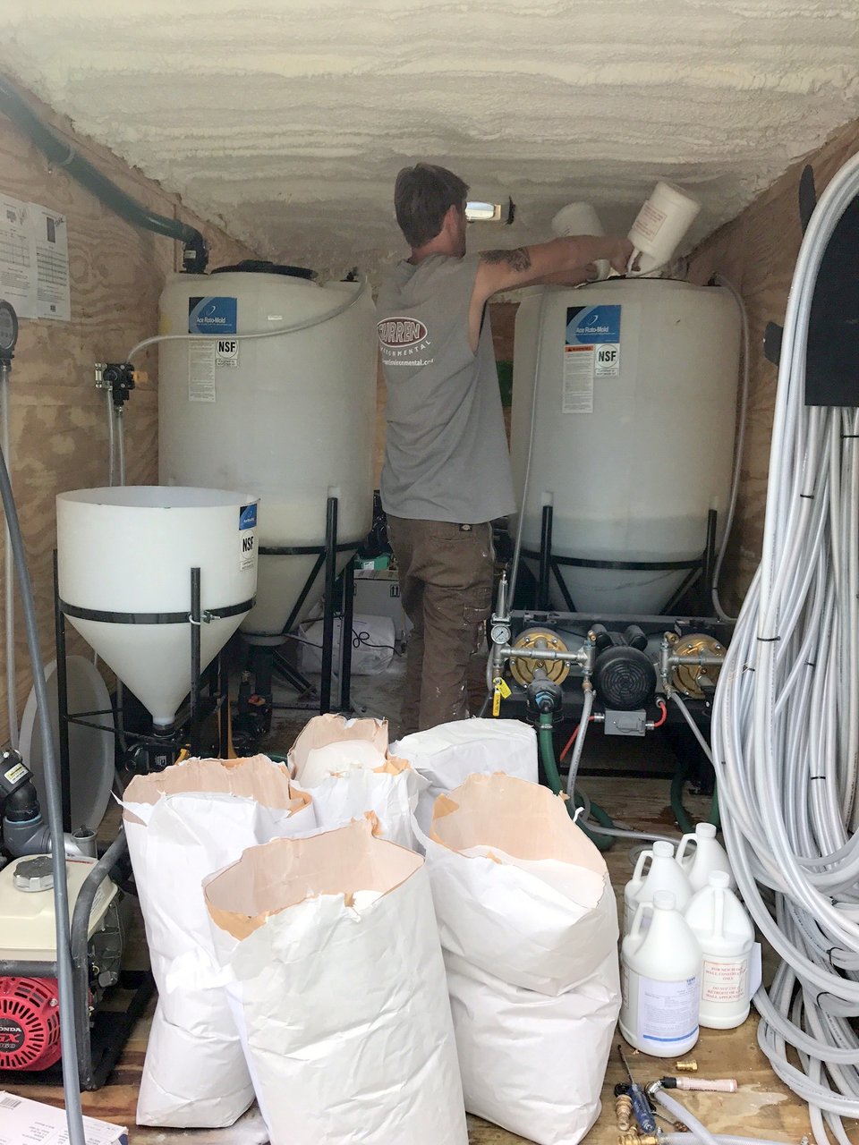 Tank Abandonment - Tank Fill In Place - Foam Tank Filling